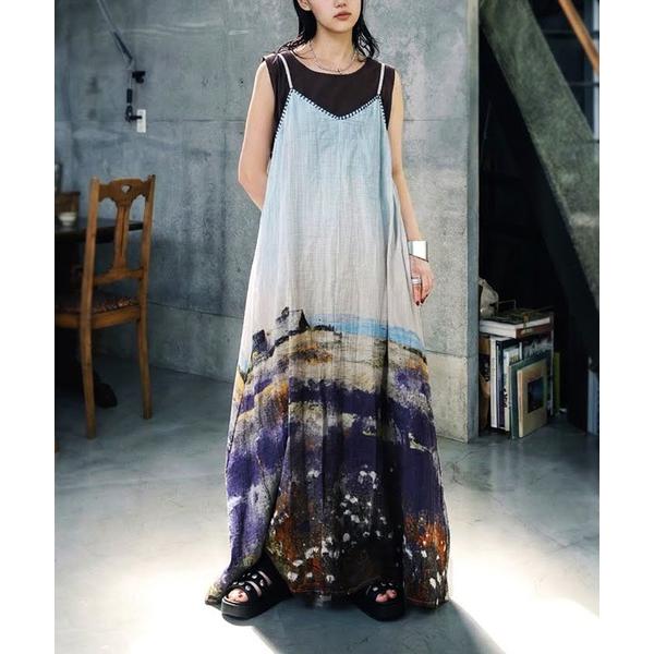 ZOZO問い合わせ番号:105782690ショップ:antiqua，アンティカブランド:antiqua，アンティカ商品名:Aライン ロング キャミワンピースカテゴリ:ワンピース/ドレス>ワンピースブランド品番:NUI-00005素材:...