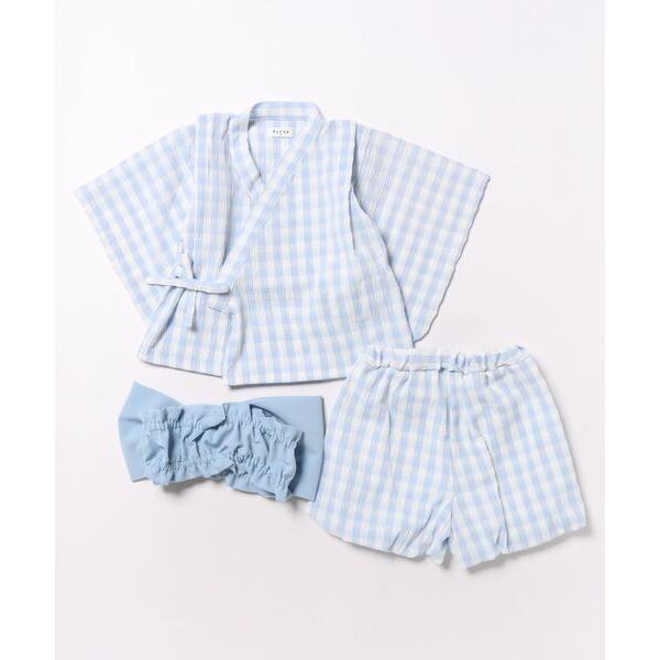 ZOZO問い合わせ番号:105782820ショップ:babybaby，ベイビーベイビーブランド:Aenak ，アエナック商品名:【Aenak / アエナック】浴衣風甚平 ユニセックス (NEWチェック柄)／80-90サイズカテゴリ:水着/着...