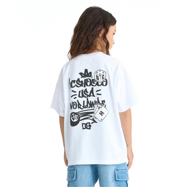 ZOZO問い合わせ番号:105782901ショップ:DC SHOES，ディーシーブランド:DC SHOES，ディーシーシューズ商品名:DC SHOES キッズ 26 KD GRAFFITI SS Tシャツ 【2026年春夏モデル】/バックプ...