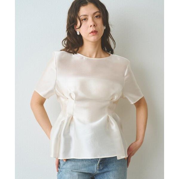 ZOZO問い合わせ番号:105782974ショップ:Whim Gazette，ウィムガゼットブランド:Whim Gazette，ウィムガゼット商品名:《4/2追加スタート》【インフルエンサーコラボ】オーガンジーペプラムブラウスカテゴリ:トッ...