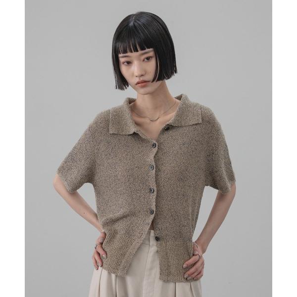 ZOZO問い合わせ番号:105783262ショップ:LOWRYS FARM，ローリーズファームブランド:LOWRYS FARM，ローリーズファーム商品名:メランジニットポロカーディガン５Ｓ　660506カテゴリ:トップス>Tシャツ/カ...