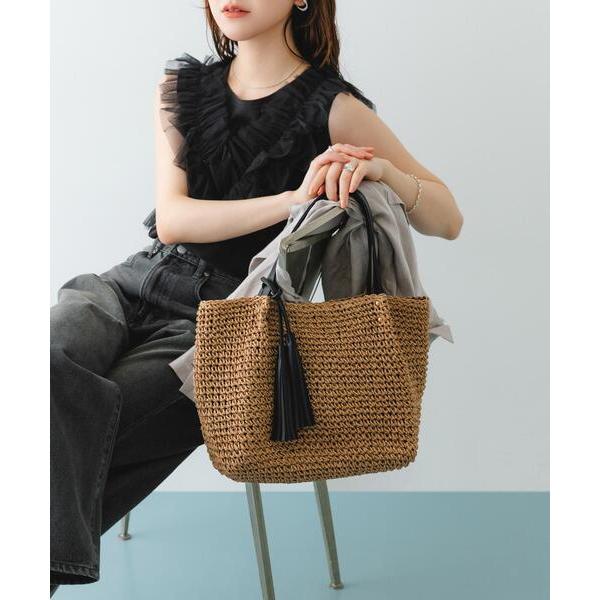 ZOZO問い合わせ番号:105783501ショップ:URBAN RESEARCH，アーバンリサーチブランド:RODE SKO，ロデスコ，URBAN RESEARCH，アーバンリサーチ商品名:タッセル付ペーパーバッグカテゴリ:バッグ>か...