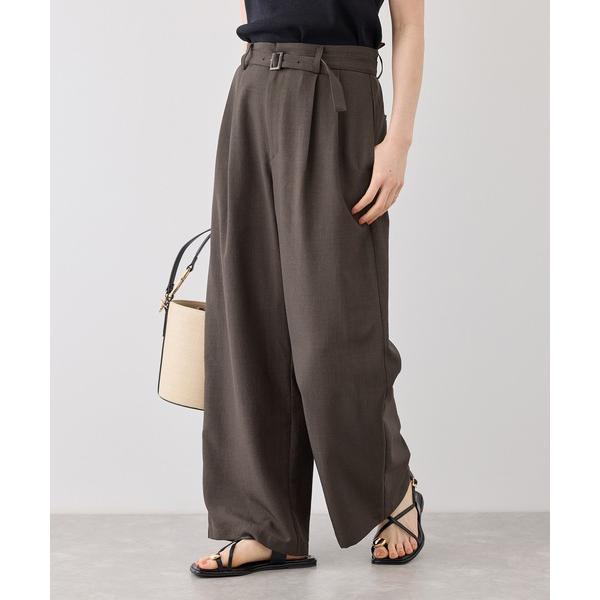 ZOZO問い合わせ番号:105784389ショップ:ROPE' PICNIC，ロぺピクニックブランド:ROPE' PICNIC，ロペピクニック商品名:【ちゃんと+かわいい保証】エアリーリネンライク タックワイドパンツ/UVカット・速乾カテゴ...