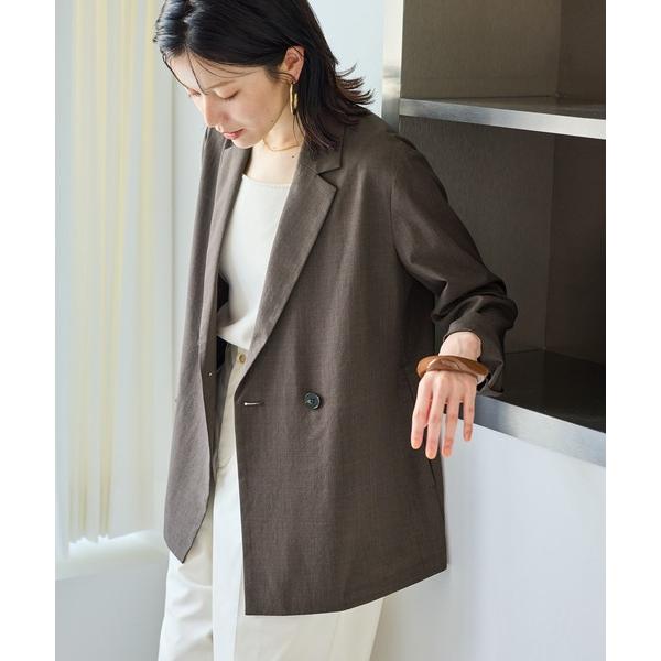 ZOZO問い合わせ番号:105784391ショップ:ROPE' PICNIC，ロぺピクニックブランド:ROPE' PICNIC，ロペピクニック商品名:【ちゃんと+かわいい保証】エアリーリネンライク ダブルジャケット/接触冷感・UVカット・速...