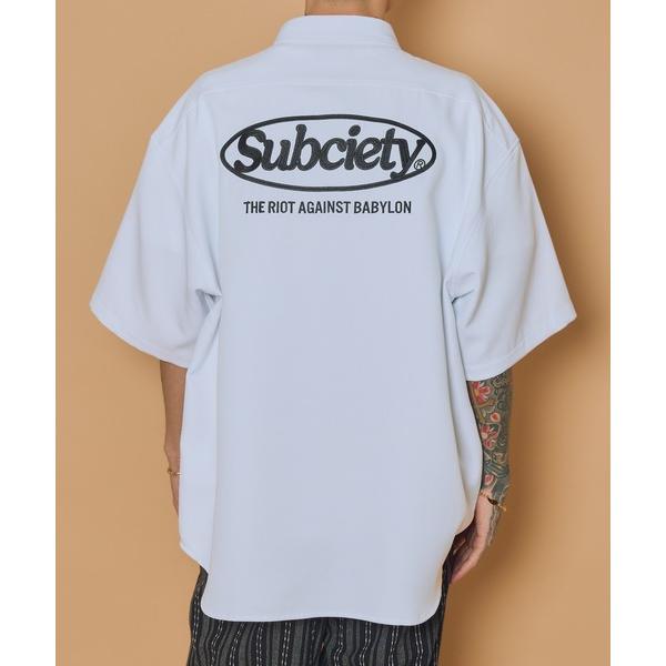 『タイムセール実施中』ZOZO問い合わせ番号:105784711ショップ:Subciety，サブサエティブランド:Subciety，サブサエティ商品名:Embroidery oval logo shirtカテゴリ:トップス>シャツ/ブ...