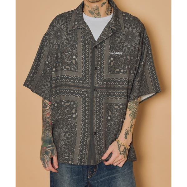 『タイムセール実施中』ZOZO問い合わせ番号:105784713ショップ:Subciety，サブサエティブランド:Subciety，サブサエティ商品名:Medallion rayon shirtカテゴリ:トップス>シャツ/ブラウスブラ...