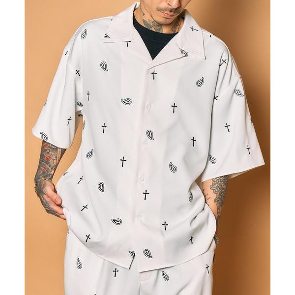 『タイムセール実施中』ZOZO問い合わせ番号:105784715ショップ:Subciety，サブサエティブランド:Subciety，サブサエティ商品名:All-over embroidered shirtカテゴリ:トップス>シャツ/ブ...