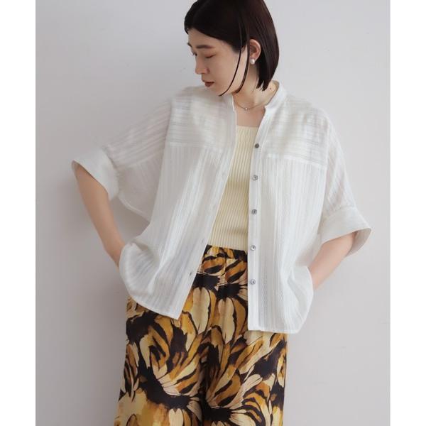 ZOZO問い合わせ番号:105784944ショップ:NOMBRE IMPAIR，ノンブル アンペールブランド:NOMBRE IMPAIR，ノンブルアンペール商品名:からみストライプ　バンザイシャツカテゴリ:トップス>シャツ/ブラウスブ...