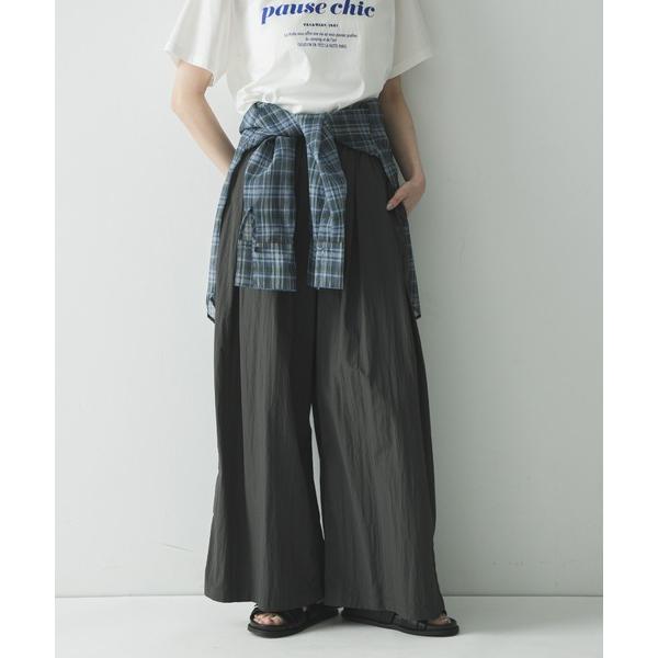 ZOZO問い合わせ番号:105785098ショップ:URBAN RESEARCH，アーバンリサーチブランド:URBAN RESEARCH，アーバンリサーチ商品名:『UR TECH』ギャザーワイドパンツカテゴリ:パンツ>その他パンツブラ...