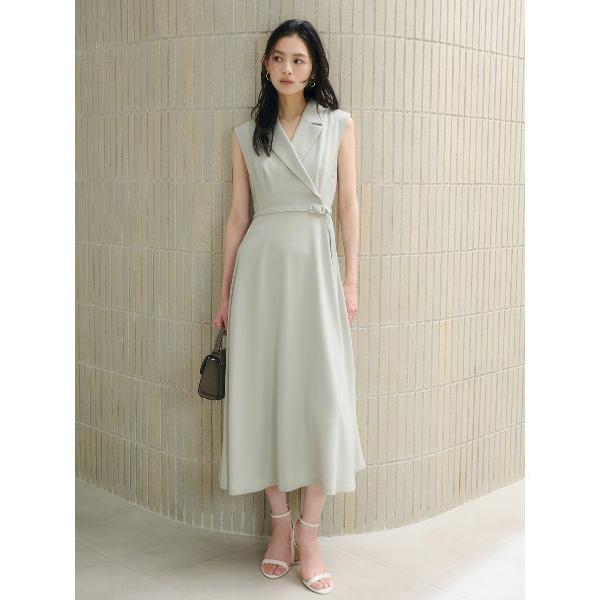 ZOZO問い合わせ番号:105785152ショップ:anuans，アニュアンスブランド:anuans，アニュアンス商品名:ダブルサテンテーラードフレアワンピースカテゴリ:ワンピース/ドレス>ワンピースブランド品番:1526330126...