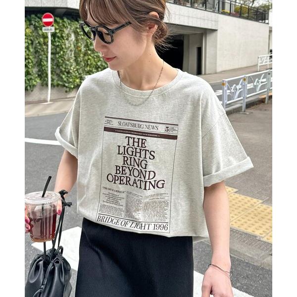 ZOZO問い合わせ番号:105785180ショップ:DISCOAT，ディスコートブランド:DISCOAT，ディスコート商品名:【Enlude】刺繍ニュースペーパーロゴTカテゴリ:トップス>Tシャツ/カットソーブランド品番:DCE206...