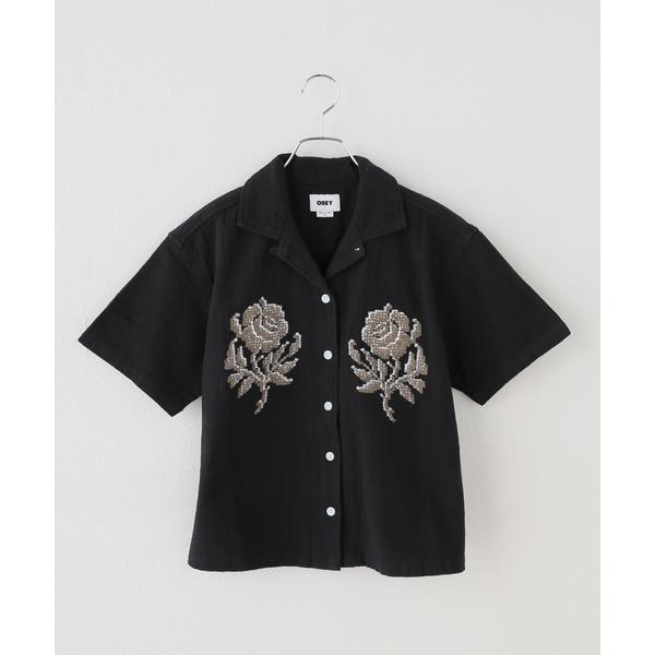 ZOZO問い合わせ番号:105785253ショップ:JOINT WORKS，ジョイントワークスブランド:OBEY，オベイ，JOINT WORKS，ジョイントワークス商品名:OBEY / オベイ ROSES EMBELLISHED SS SH...