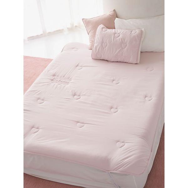 ZOZO問い合わせ番号:105820758ショップ:gelato pique，ジェラート　ピケブランド:gelato pique Sleep，ジェラートピケスリープ商品名:【Sleep】ハートロゴ 敷きパッド（ダブル）カテゴリ:インテリア&...