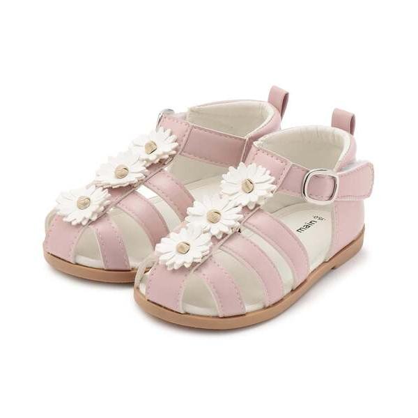 ZOZO問い合わせ番号:105821059ショップ:petit main，プティマインブランド:petit main，プティマイン商品名:お花サンダルカテゴリ:シューズ>サンダルブランド品番:9662402素材:甲皮の使用材：合成皮革...
