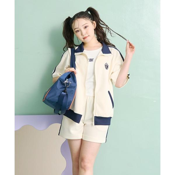 ZOZO問い合わせ番号:105821076ショップ:NARUMIYA ONLINE，ナルミヤ オンラインブランド:LOVETOXIC，ラブトキシック商品名:【LTXC/吸水速乾】半袖トラックジャケットセットアップカテゴリ:ジャケット/アウタ...