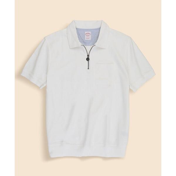 『タイムセール実施中』ZOZO問い合わせ番号:105821195ショップ:BROOKS BROTHERS，ブルックス ブラザーズブランド:BROOKS BROTHERS，ブルックスブラザーズ商品名:スウェードコットン　ハーフジップ　ポロシャ...