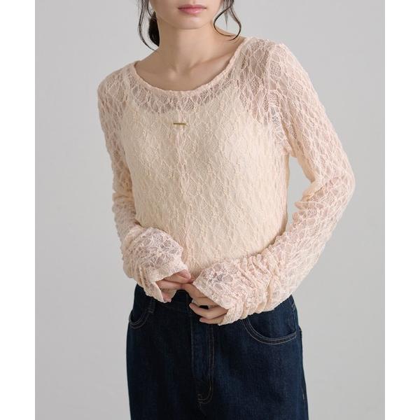 『タイムセール実施中』ZOZO問い合わせ番号:105821390ショップ:apres jour，アプレジュールブランド:apres jour clair，アプレジュールクレア商品名:【apres jour clair】プレート付きレーストッ...