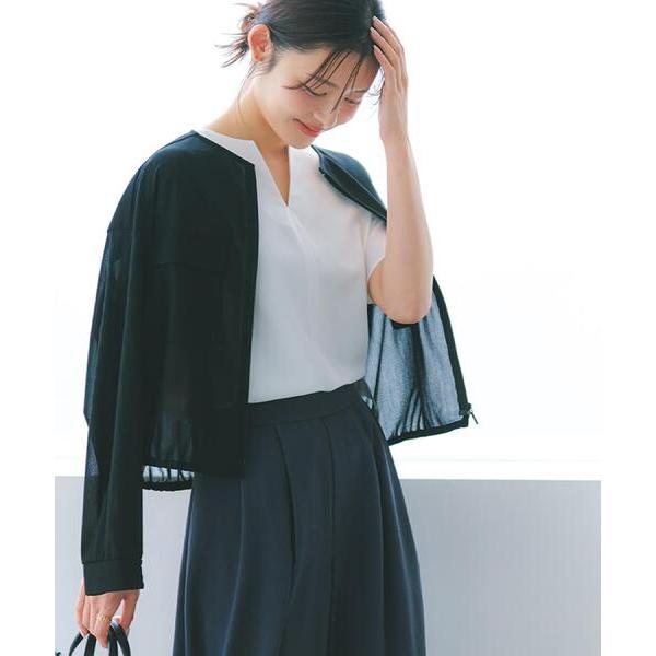 『タイムセール実施中』ZOZO問い合わせ番号:105822620ショップ:UNTITLED，アンタイトルブランド:UNTITLED，アンタイトル商品名:【古畑星夏さん着用/洗える】シアーブルゾンカテゴリ:ジャケット/アウター>ブルゾン...