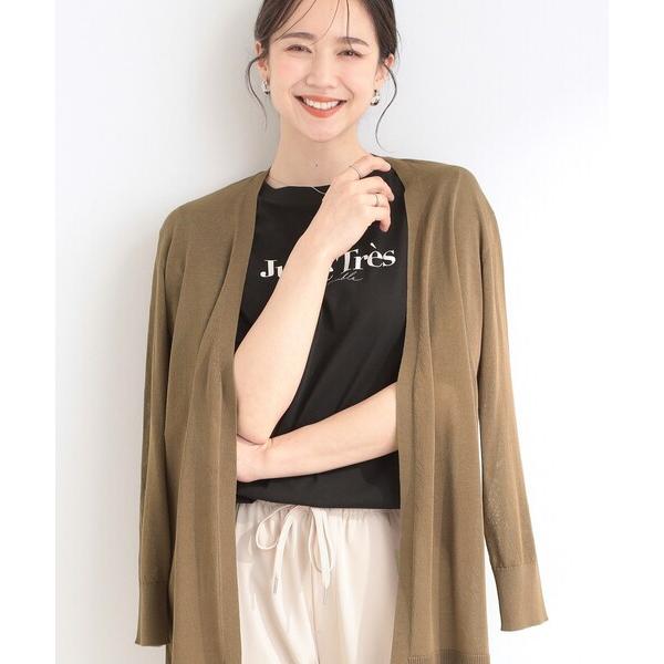 ZOZO問い合わせ番号:105822622ショップ:SHOO・LA・RUE，シューラルーブランド:SHOO・LA・RUE，シューラルー商品名:【ひんやり/洗濯機可/S-LL】着る方がすっきり見えに マルチに使えるミドルトッパーカーディガンカ...