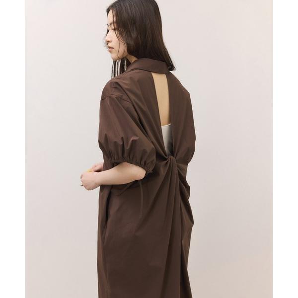 ZOZO問い合わせ番号:105823190ショップ:ADAM ET ROPE'，アダムエロペブランド:ADAM ET ROPE'，アダムエロペ商品名:ハーフスリーブタフタワンピースカテゴリ:ワンピース/ドレス>シャツワンピースブランド...