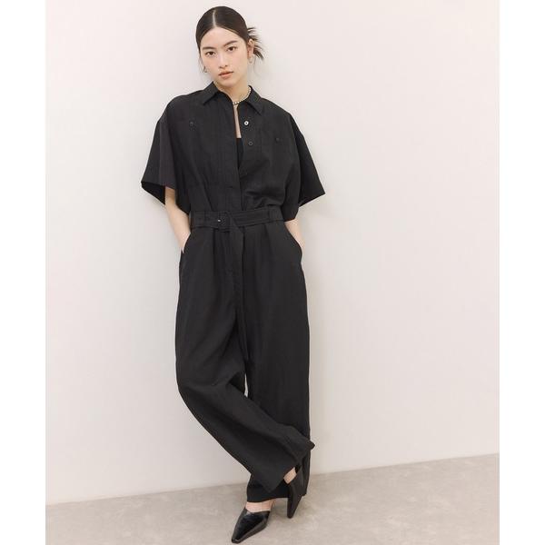 ZOZO問い合わせ番号:105823199ショップ:ADAM ET ROPE'，アダムエロペブランド:ADAM ET ROPE'，アダムエロペ商品名:シャツジャンプスーツカテゴリ:オールインワン・サロペット>つなぎ/オールインワンブラ...