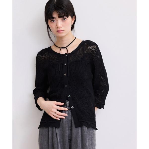 ZOZO問い合わせ番号:105823204ショップ:ADAM ET ROPE'，アダムエロペブランド:ADAM ET ROPE'，アダムエロペ商品名:【WEB限定】2wayレースアップカーディガンカテゴリ:トップス>カーディガン/ボレ...