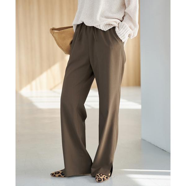 ZOZO問い合わせ番号:105823382ショップ:Spick &amp; Span，スピック アンド スパンブランド:Spick &amp; Span，スピックアンドスパン商品名:《追加》スリットイージーパンツカテゴリ:パンツ>スラ...