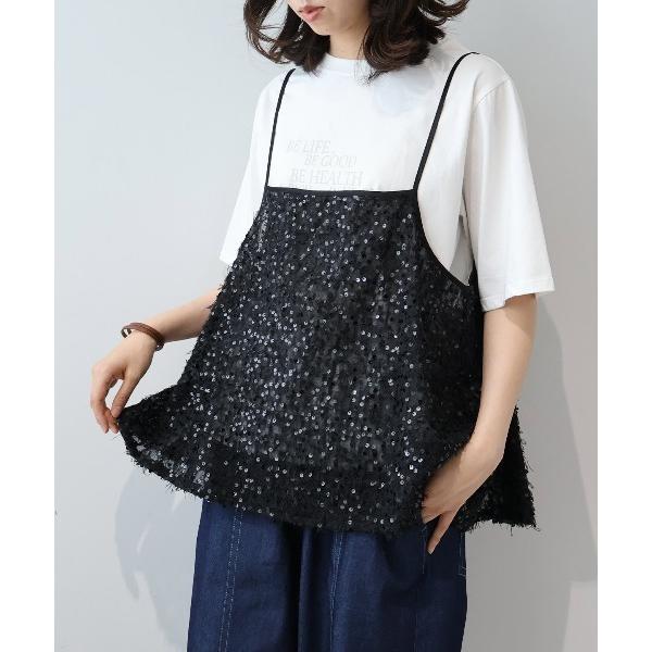 『タイムセール実施中』ZOZO問い合わせ番号:105824536ショップ:Hi! ONLINE STORE，ハイオンラインストアブランド:leswel，レスウェル商品名:【M〜5L】【WEB/一部店舗限定】フェザースパンコールキャミブラウス...