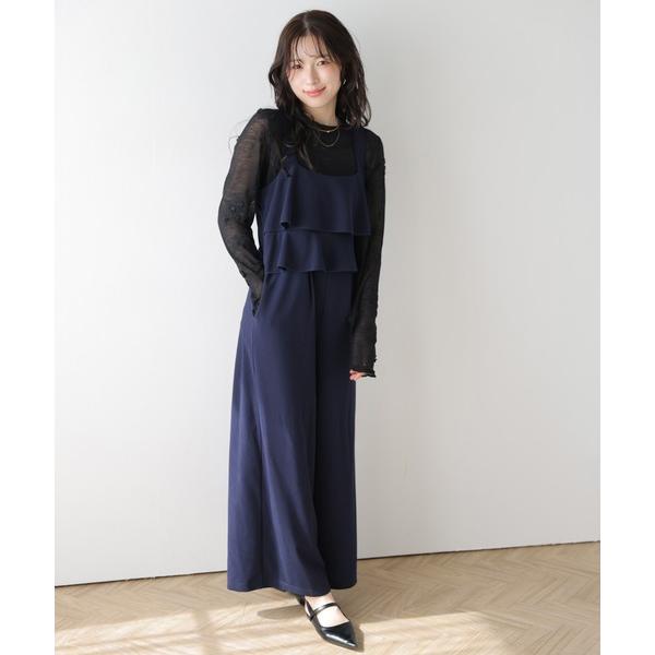 『タイムセール実施中』ZOZO問い合わせ番号:105824891ショップ:SUGAR BISKET，シュガービスケットブランド:La-gemme，ラジェム商品名:ティアードフリルオールインワンカテゴリ:オールインワン・サロペット>つな...