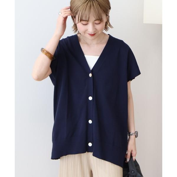 ZOZO問い合わせ番号:105825402ショップ:AMERICAN HOLIC，アメリカンホリックブランド:AMERICAN HOLIC，アメリカンホリック商品名:【WEB限定】フレンチスリーブVネックニットカーディガンカテゴリ:トップス...