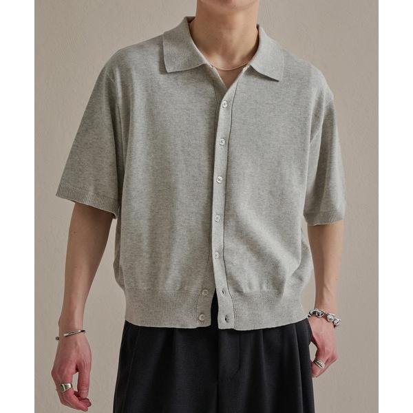 ZOZO問い合わせ番号:105825873ショップ:epnok，エプノックブランド:epnok，エプノック商品名:ベーシックルーズメランジ半袖ニットシャツカテゴリ:トップス>ニット/セーターブランド品番:661689素材:綿 100 ...