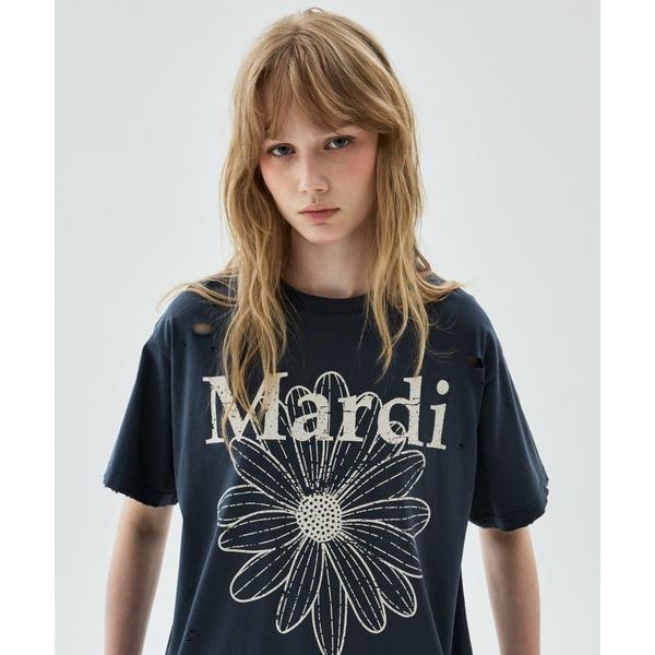 『タイムセール実施中』ZOZO問い合わせ番号:105826700ショップ:Mardi Mercredi，マルディメクルディブランド:Mardi Mercredi，マルディメクルディ商品名:TSHIRT FLOWERMARDI CRACKED...