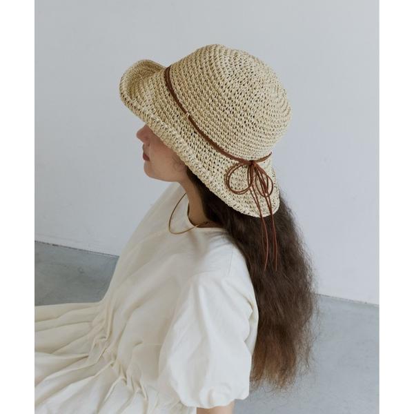 ZOZO問い合わせ番号:105826809ショップ:IF Div.，アイエフディビジョンブランド:OLUN，オルン商品名:crochet paper hat/クロシェ編みペーパーハットカテゴリ:帽子>ハットブランド品番:138262-...