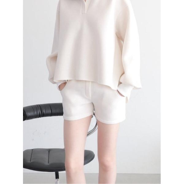 ZOZO問い合わせ番号:105826911ショップ:THETOVE，ザトーべブランド:celon，セロン商品名:soft minimal sweat shortsカテゴリ:パンツ>スウェットパンツブランド品番:C2633カラー:アイボ...