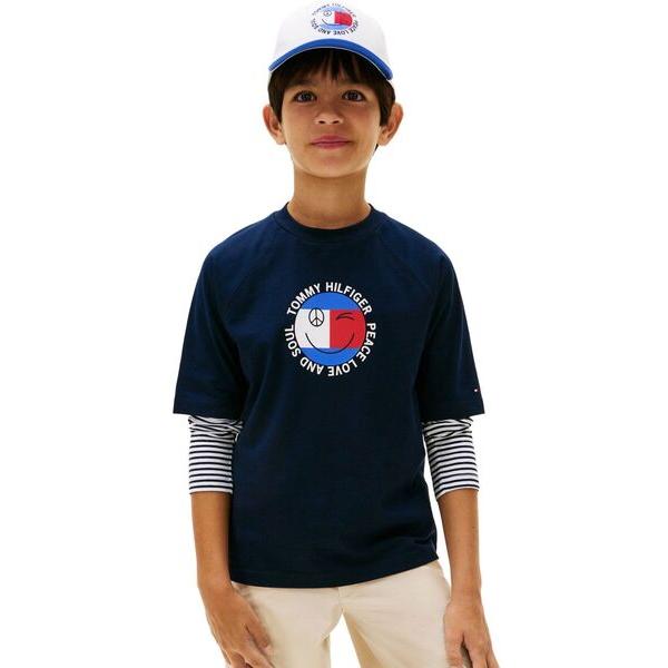 『セール実施中』ZOZO問い合わせ番号:105829620ショップ:TOMMY HILFIGER，トミー ヒルフィガーブランド:TOMMY HILFIGER，トミーヒルフィガー商品名:BOYS ファンフラッググラフィックTシャツカテゴリ:ト...