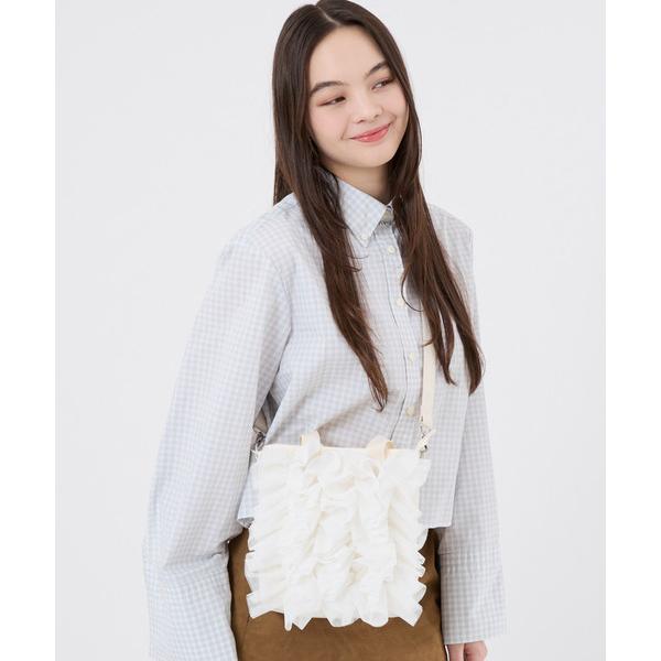 ZOZO問い合わせ番号:105833035ショップ:LeSportsac，レスポートサックブランド:LeSportsac，レスポートサック商品名:RUFFLE MINI N/S TOTE メレンゲレースラッフルカテゴリ:バッグ>ショル...