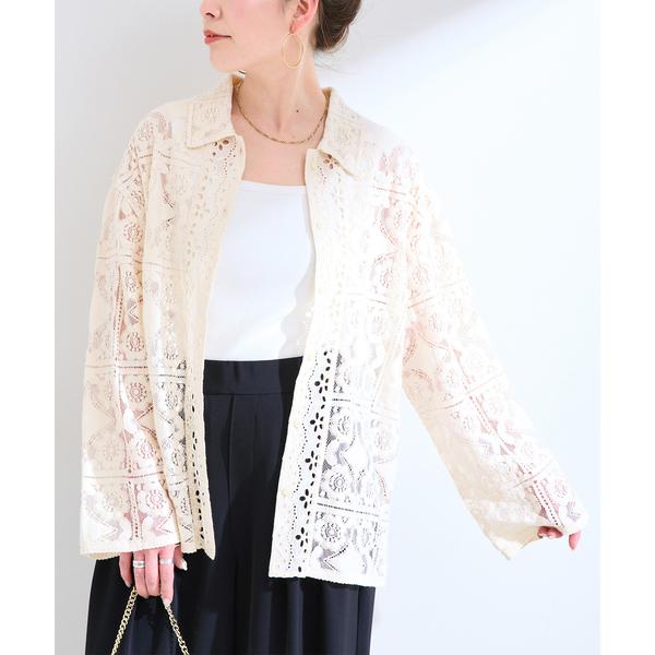 ZOZO問い合わせ番号:105840253ショップ:JOINT WORKS，ジョイントワークスブランド:B.C STOCK，ベーセーストック，Simplicite，サンプリシテ商品名:手洗い可 / レースembroideryシャツカテゴリ:...