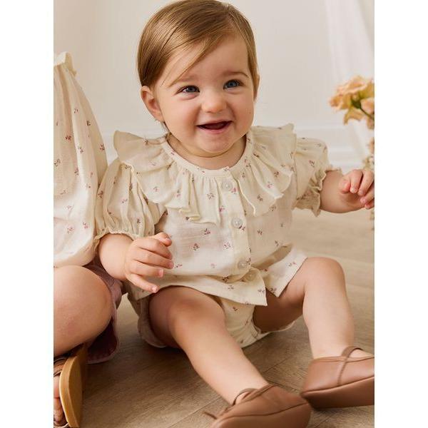 ZOZO問い合わせ番号:105864978ショップ:JAMIE KAY，ジェイミーケイブランド:JAMIE KAY，ジェイミーケイ商品名:モスリン半袖ブラウス Willow Roseカテゴリ:トップス>シャツ/ブラウスブランド品番:J...