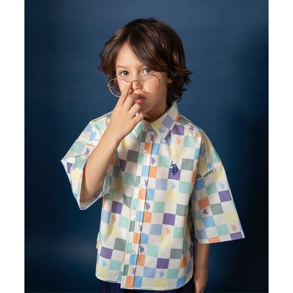 ZOZO問い合わせ番号:105865042ショップ:branshes，ブランシェスブランド:branshes，ブランシェス商品名:【U.S. POLO  ASSN.】ワンポイント刺繍半袖シャツカテゴリ:トップス>シャツ/ブラウスブラン...