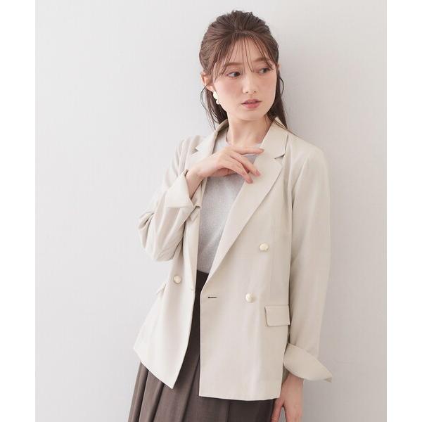 ZOZO問い合わせ番号:105865207ショップ:index，インデックスブランド:index，インデックス商品名:多機能ダブルブレストテーラードジャケット【洗濯機OK/接触冷感/吸水速乾/イージーアイロン/防シワ】カテゴリ:ジャケット/...