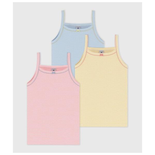 ※このアイテムは返品・交換対象外商品です。ZOZO問い合わせ番号:105865263ショップ:PETIT BATEAU，プチバトーブランド:PETIT BATEAU，プチバトー商品名:ミラレキャミソール３枚組カテゴリ:アンダーウェア>...