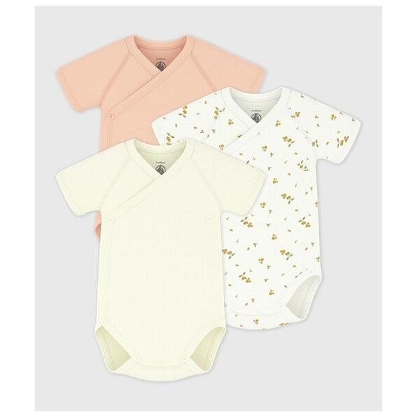 ※このアイテムは返品・交換対象外商品です。ZOZO問い合わせ番号:105865281ショップ:PETIT BATEAU，プチバトーブランド:PETIT BATEAU，プチバトー商品名:プリント半袖あわせボディ３枚組カテゴリ:ママ＆ベビー&g...