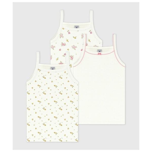 ※このアイテムは返品・交換対象外商品です。ZOZO問い合わせ番号:105865289ショップ:PETIT BATEAU，プチバトーブランド:PETIT BATEAU，プチバトー商品名:フラワープリントキャミソール３枚組カテゴリ:アンダーウェ...