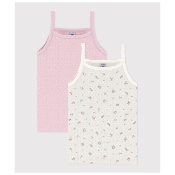 ※このアイテムは返品・交換対象外商品です。ZOZO問い合わせ番号:105865291ショップ:PETIT BATEAU，プチバトーブランド:PETIT BATEAU，プチバトー商品名:針抜きキャミソール２枚組カテゴリ:アンダーウェア>...