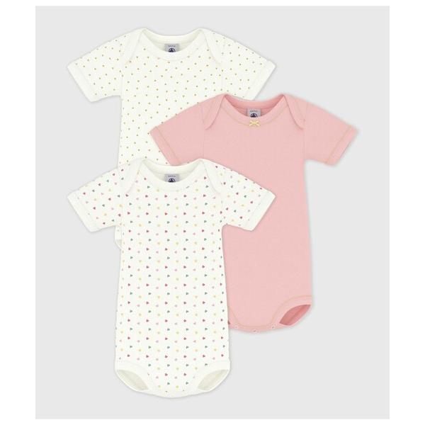 ※このアイテムは返品・交換対象外商品です。ZOZO問い合わせ番号:105865307ショップ:PETIT BATEAU，プチバトーブランド:PETIT BATEAU，プチバトー商品名:プリント半袖ボディ３枚組カテゴリ:ママ＆ベビー>ロ...