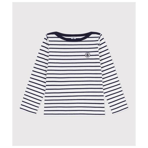 ZOZO問い合わせ番号:105865309ショップ:PETIT BATEAU，プチバトーブランド:PETIT BATEAU，プチバトー商品名:マリニエール長袖プルオーバーカテゴリ:トップス>スウェットブランド品番:A0FRIA素材:1...