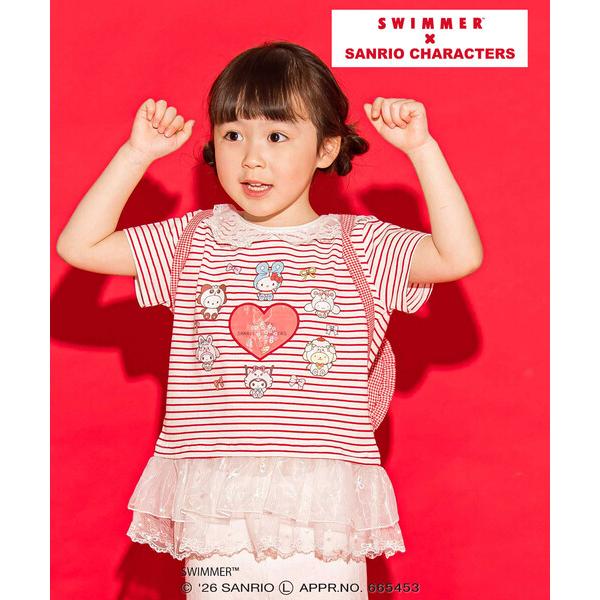 ZOZO問い合わせ番号:105865325ショップ:BEBE ONLINE STORE，ベベ オンラインストアブランド:SLAP SLIP，スラップスリップ，sanrio，サンリオ商品名:【SWIMMERｘサンリオキャラクターズｘSLAPS...