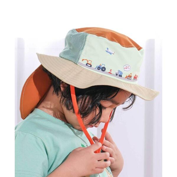 ZOZO問い合わせ番号:105865330ショップ:BEBE ONLINE STORE，ベベ オンラインストアブランド:SLAP SLIP，スラップスリップ商品名:海の生き物＆働くくるまサファリハット(50~54cm)カテゴリ:帽子>...