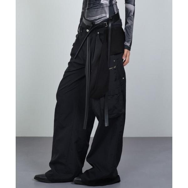 ZOZO問い合わせ番号:105865792ショップ:L.H.P WOMEN，エルエイチピーウィーメンブランド:NACHE，ナチェ，L.H.P，エルエイチピー商品名:NACHE/ナチェ/MIXED LAYERD TIE JOGGER PANT...