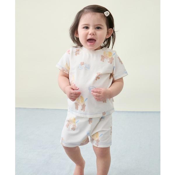 ※このアイテムは返品・交換対象外商品です。ZOZO問い合わせ番号:105865930ショップ:gelato pique，ジェラート　ピケブランド:gelato pique，ジェラートピケ商品名:【BABY】アイスクリームベア柄ショートパンツ...